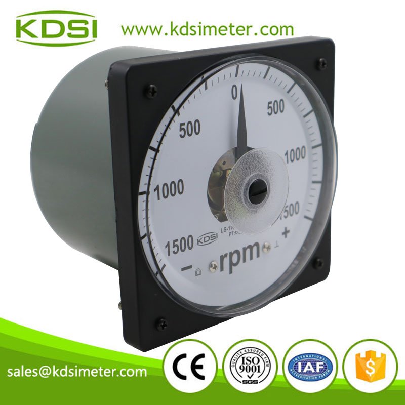 Manufacturer analog display LS-110 DC+-10V+-1500rpm wide angle tachometer for vessel for train ...