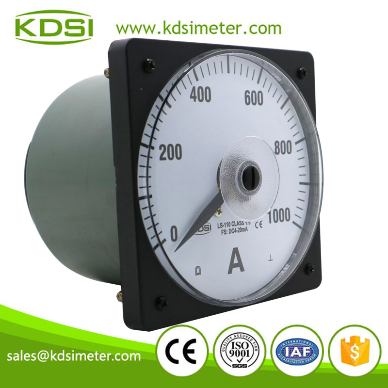 Marine meter wide angle LS-110 4-20mA 1000A panel analog dc ammeter with output - Buy ammeter ...