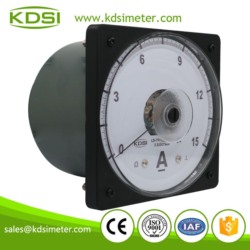 Easy operation LS-110 DC75mV 15A wide angle dc analog panel ammeter - Buy ammeter, panel ammeter ...