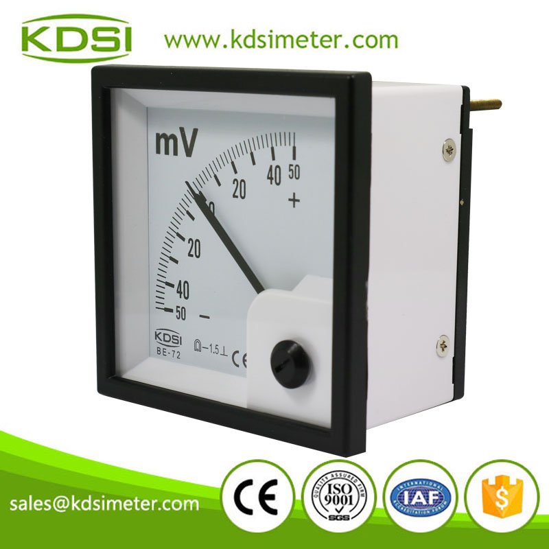 Industrial universal BE-72 72*72 DC+-50mV panel analog millivoltmeter ...