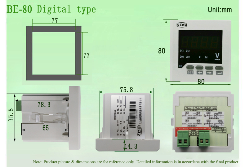 three-phase digital panel ammeter,digital ammeter panel mount,digital ...