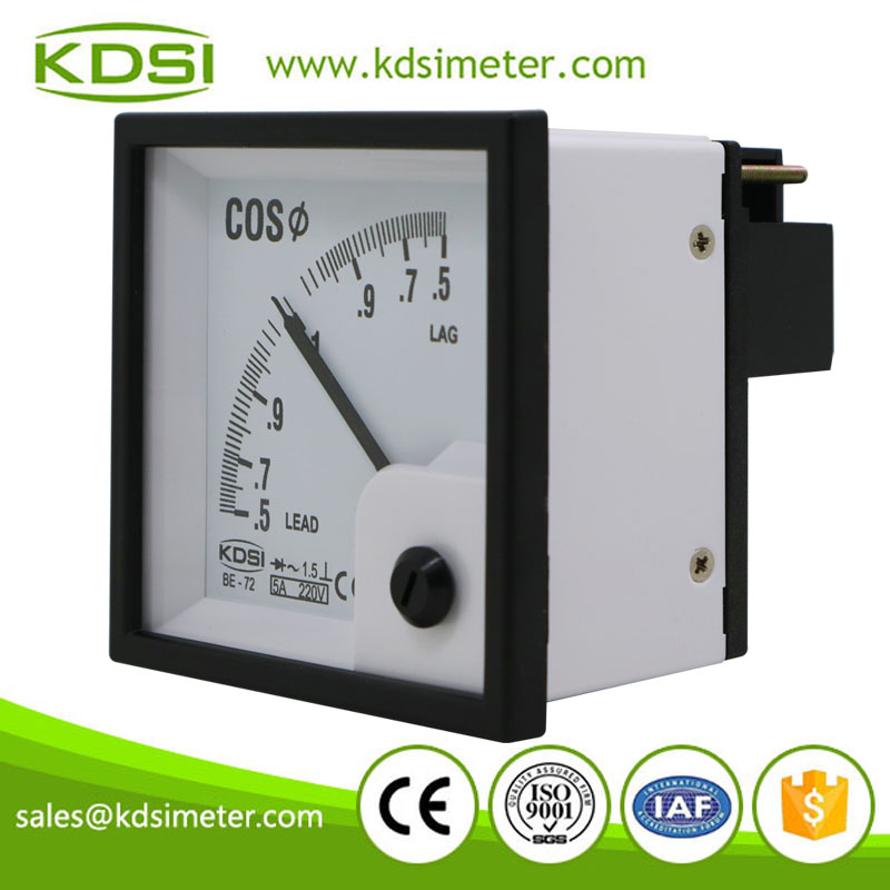 Factory direct sales BE-72 COS 5A 220V single phase analog power factor ...