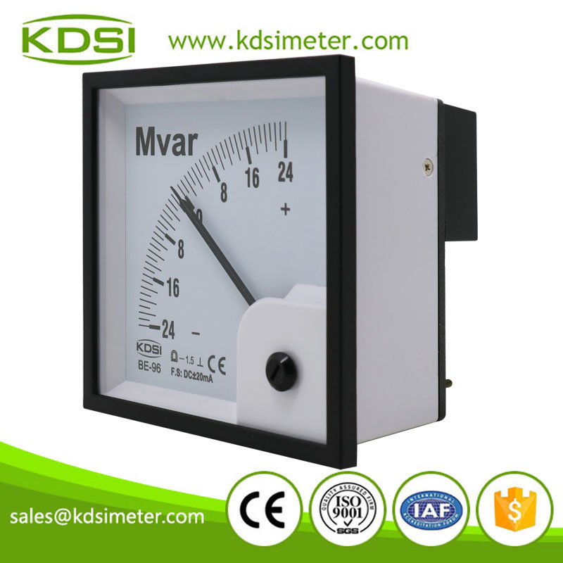 High quality BE-96 DC+-20mA +-24Mvar panel analog current display ...