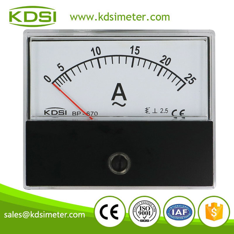 High quality professional BP-670 AC25A ac analog panel ampere indicator ...