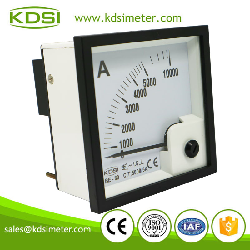 High quality professional BE-80 AC5000/5A panel analog ac ammeter ac ...