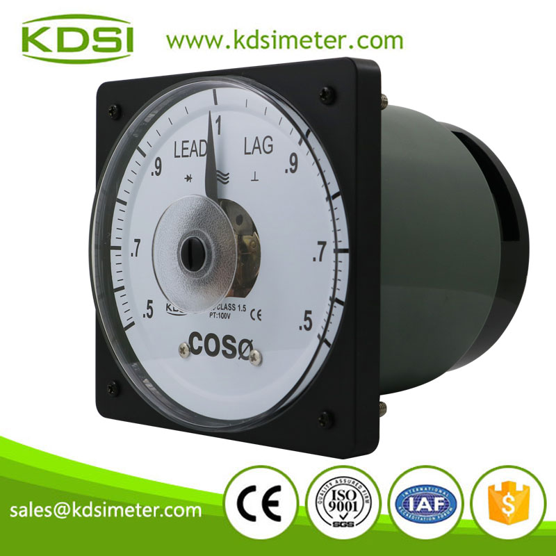 Taiwan technology LS-110 COS 5A 100V analog panel power factor meter ...