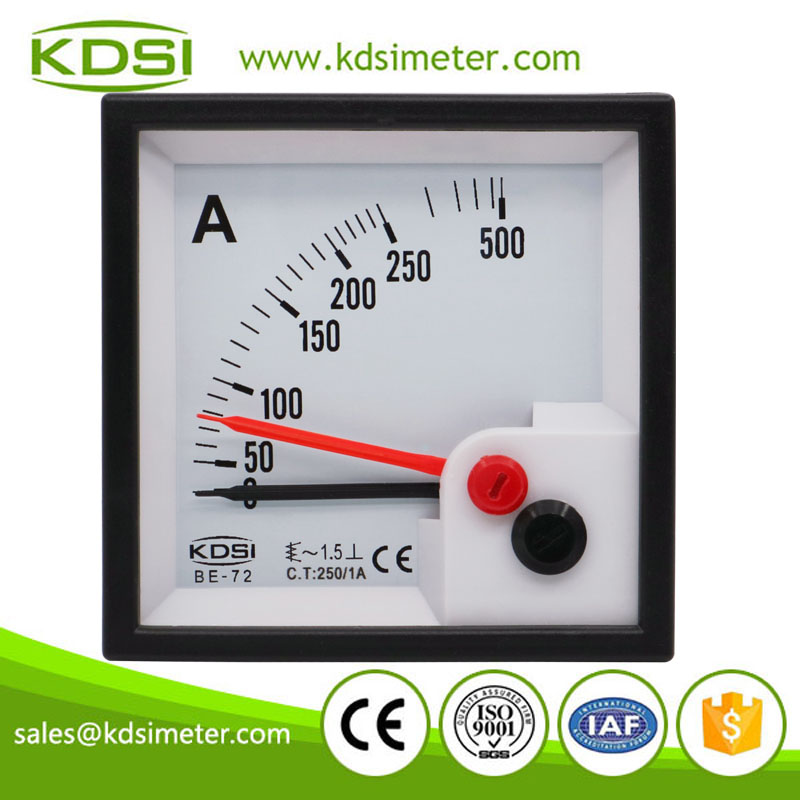 Portable precise BE-72 AC250/1A with red pointer analog ac panel ...