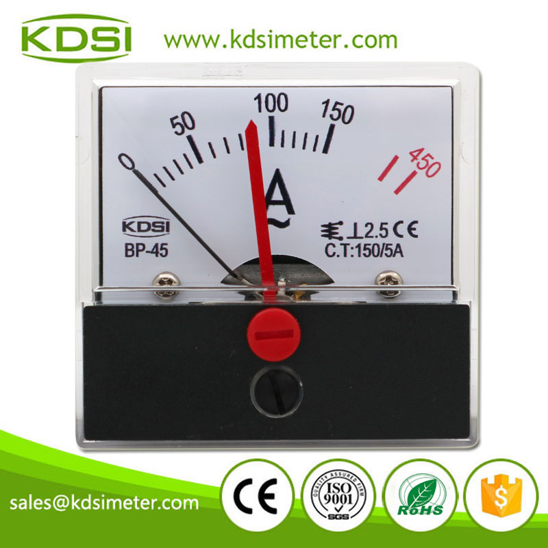 Portable Precise BP-45 AC150/5A 3times Overload Double Pointer Analog ...