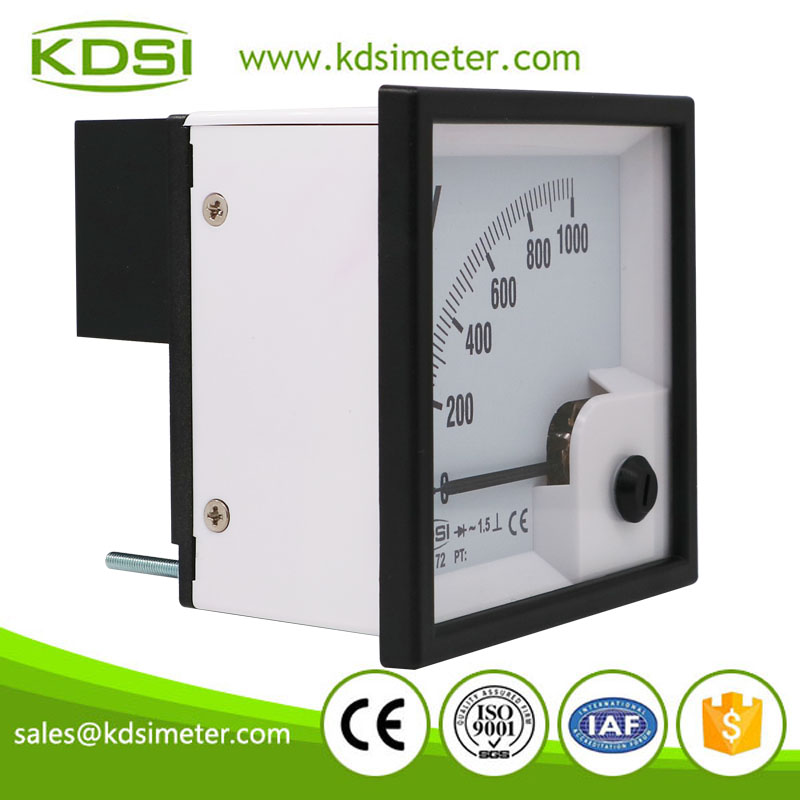 CE Approved BE-72 AC1000V rectifier analog panel ac voltmeter - Buy ...