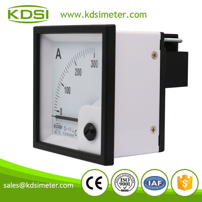 Easy installation BE-72 DC4-20mA 300A analog dc panel ampere meter ...