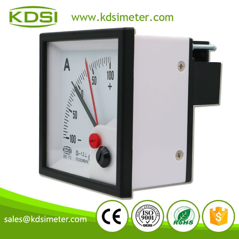 New Hot Sale Smart BE-72 DC+-60mV +-100A Double Pointer Analog DC Panel ...