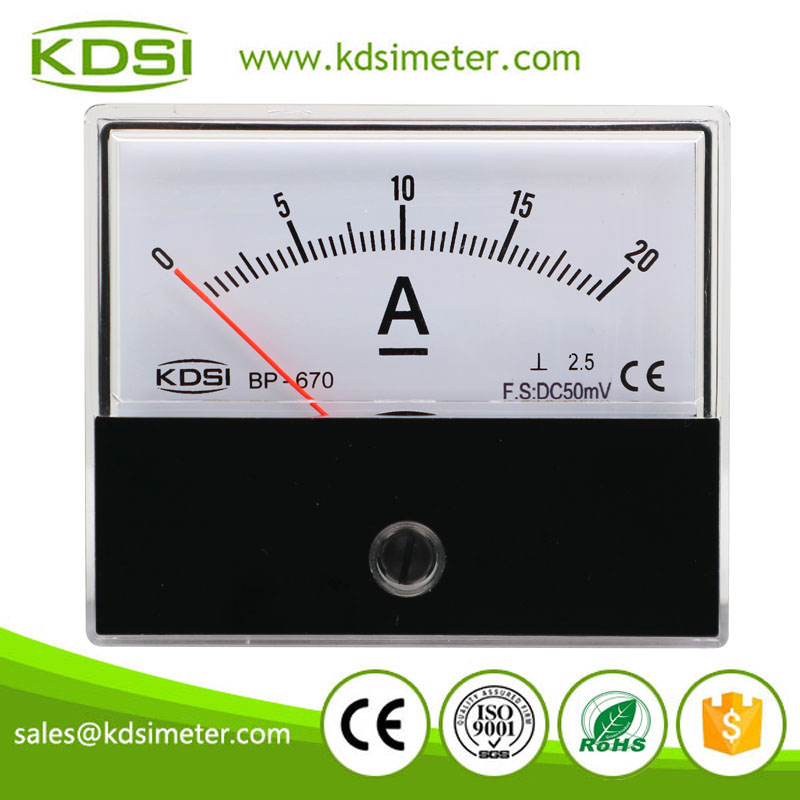Classical BP-670 DC50mV 20A DC Analog Panel Volt Ampere Meter - Buy ...