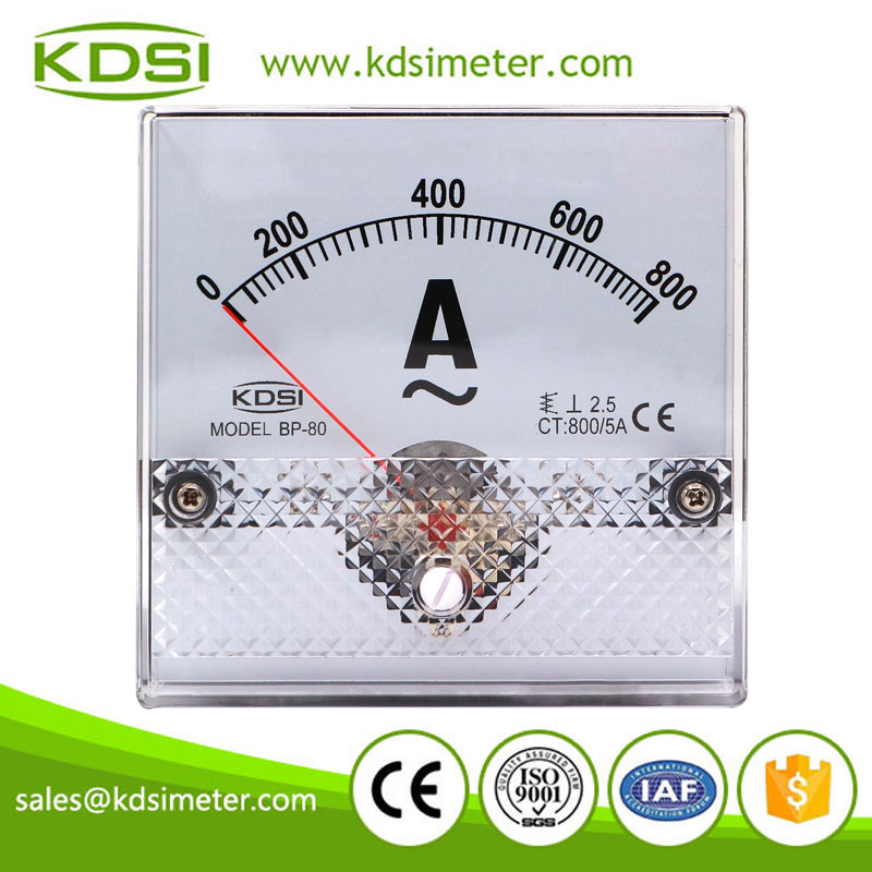 Safe to operate BP-80 AC800/5A analog ac amp cnc operator panel meter ...