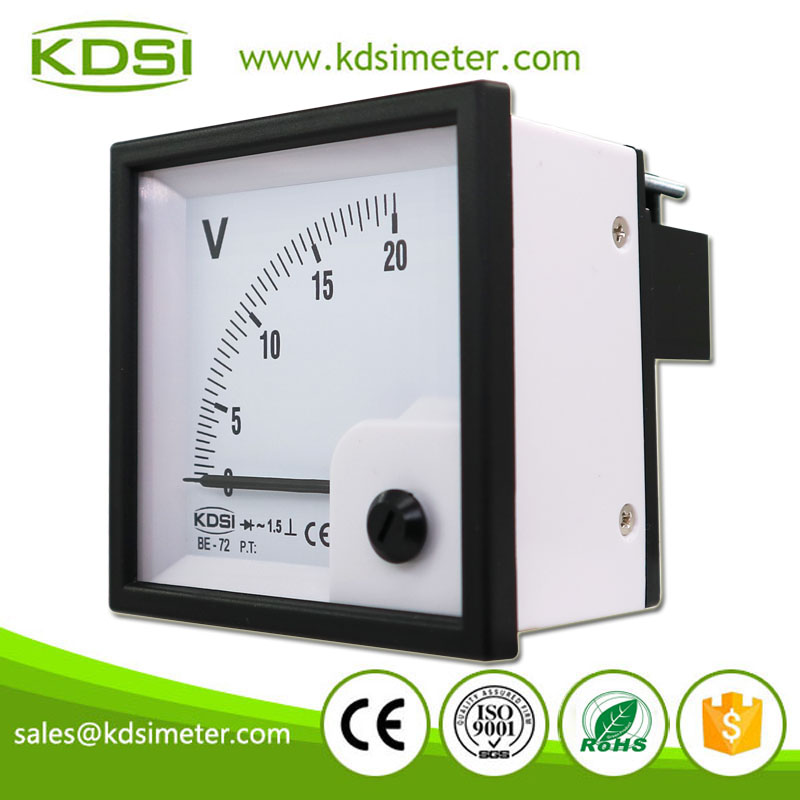 CE Certificate BE-72 AC20V Rectifier Analog AC Panel Mount Voltmeter ...