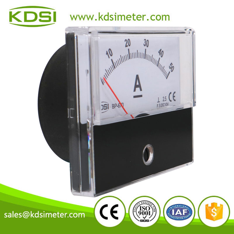 New model BP-670 DC10V 50A analog panel dc high precision ammeter - Buy ...