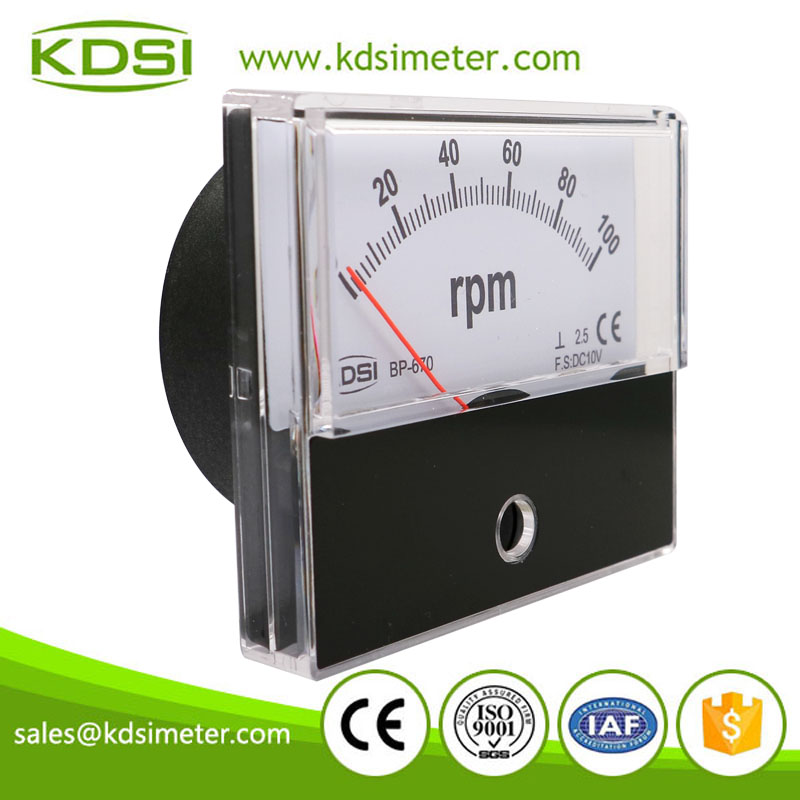 Easy Operation BP-670 DC10V 100RPM Analog DC Voltage Rpm Panel Meter ...