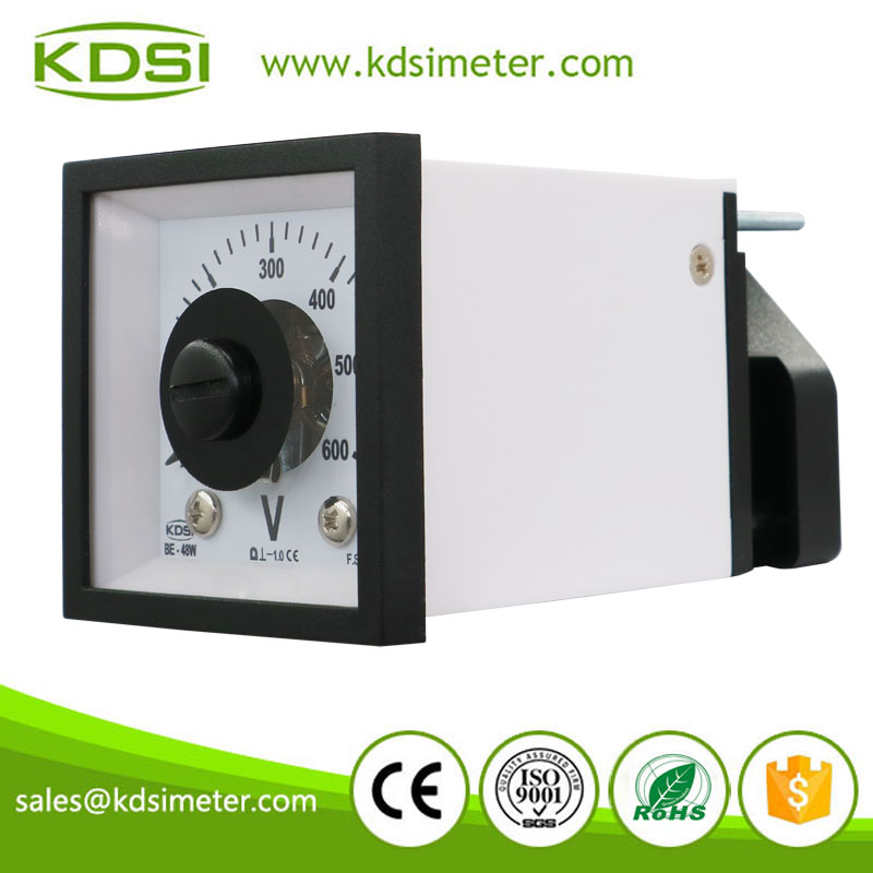 New Model BE-48W DC10V 600V Wide Angle DC Analog Panel Voltmeter For ...