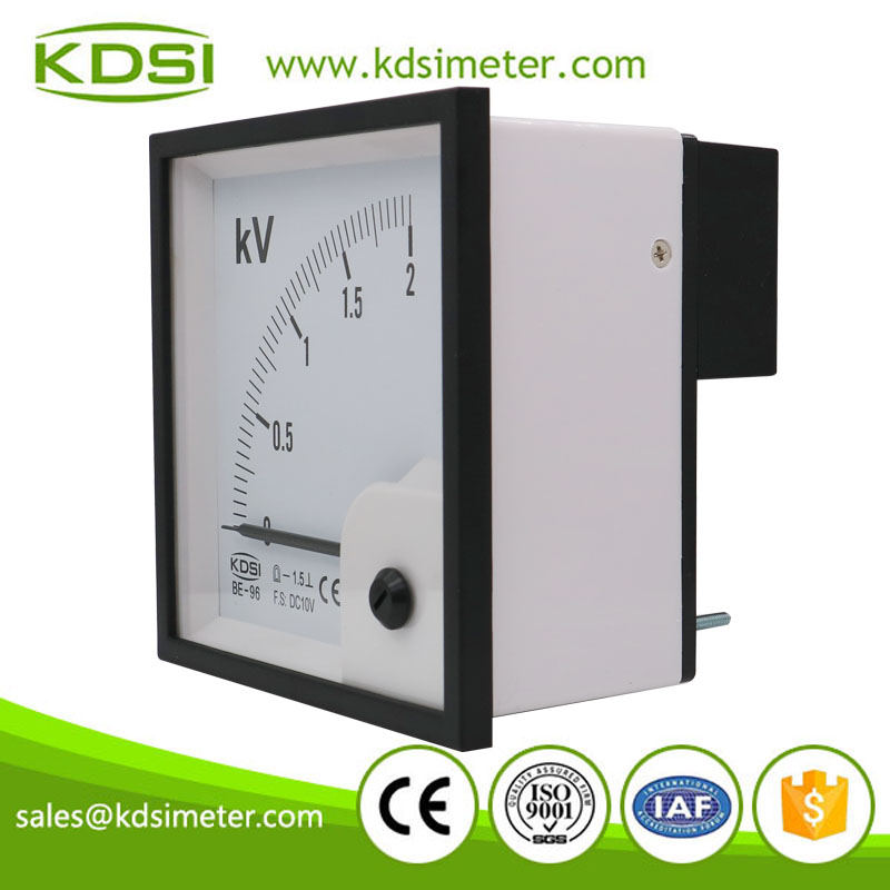 Easy installation BE-96 DC10V 2kV analog panel dc voltmeter - Buy ...