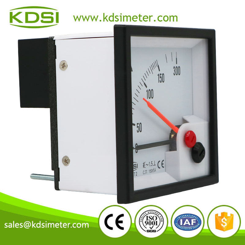 CE Approved BE-72 AC150/5A with red pointer ac panel analog ammeter ...