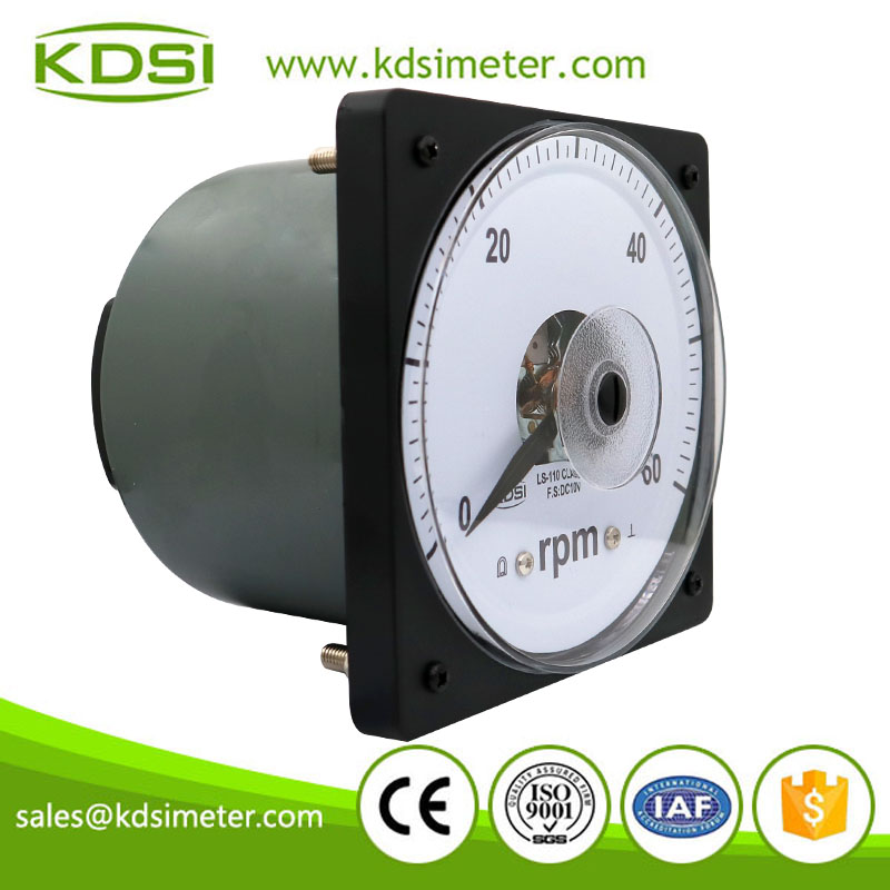 Portable precise LS-110 DC10V 60rpm analog panel dc rpm speed meter ...