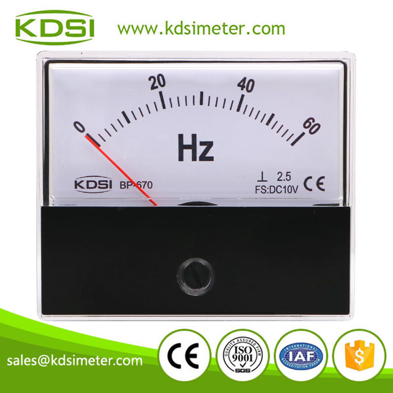 Easy operation BP-670 DC10V 60Hz analog dc voltage Hz panel meter - Buy ...
