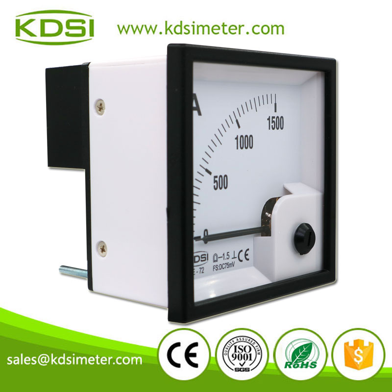 KDSI Electronic Apparatus BE-72 DC75mV 1500A Analog DC Panel Volt ...