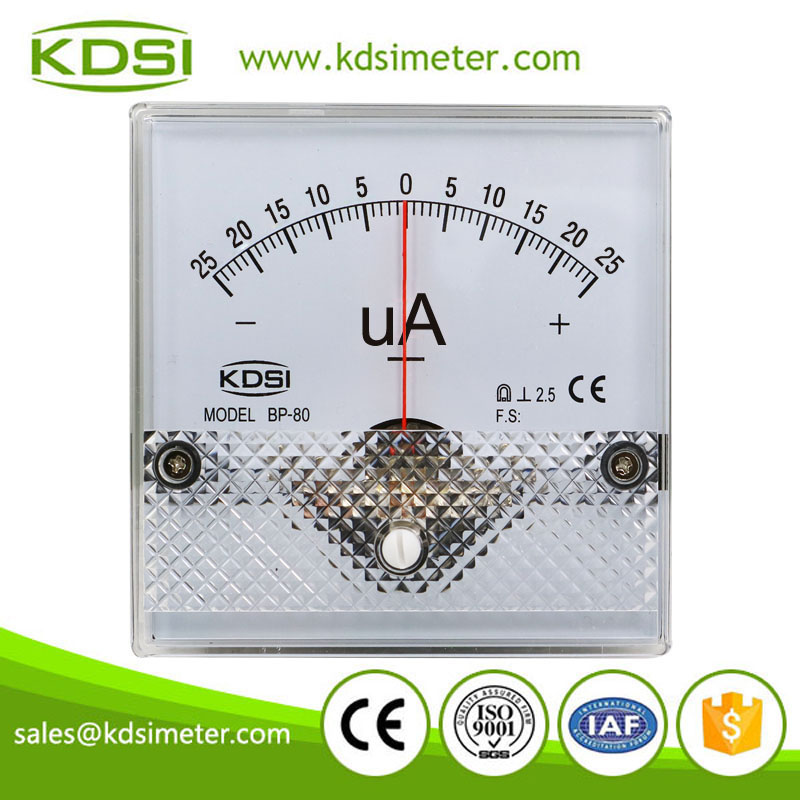 High quality BP-80 DC+-25uA analog dc panel micro ampere meter - Buy ...