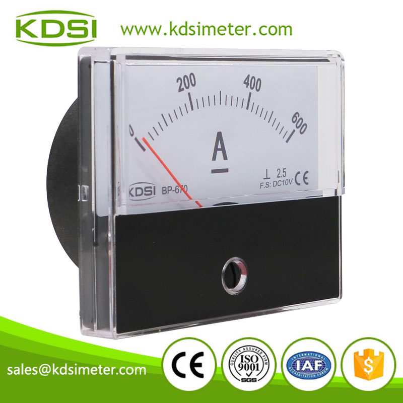 Industrial universal BP-670 DC10V 600A dc analog panel mount ammeter ...
