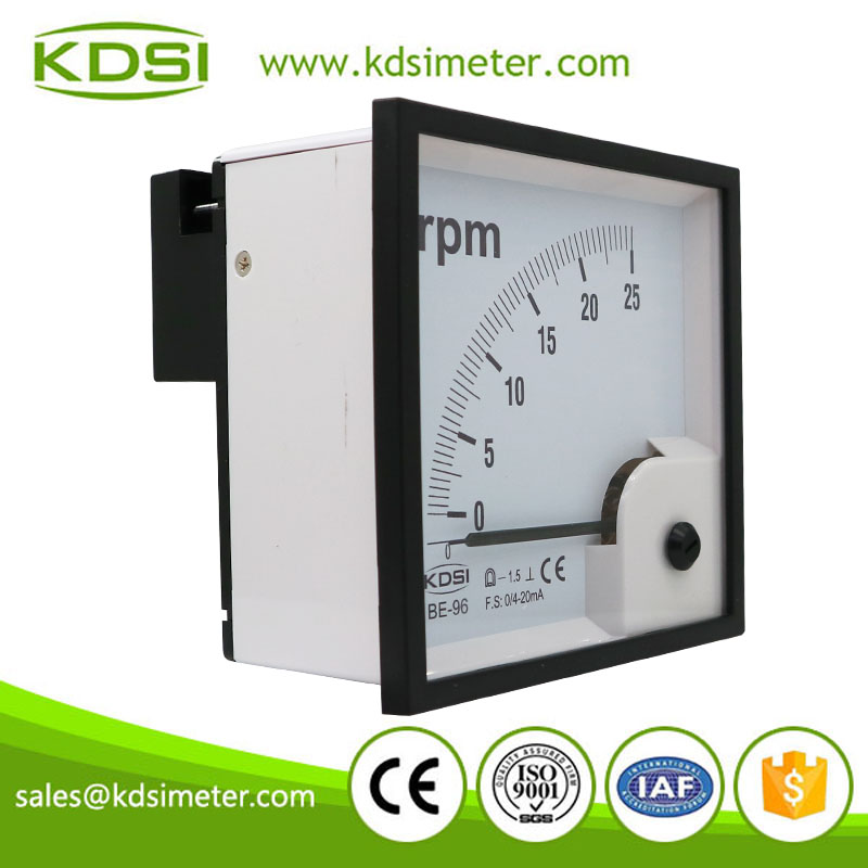 Easy installation BE-96 DC4-20mA 25rpm analog dc panel rpm speed meter ...