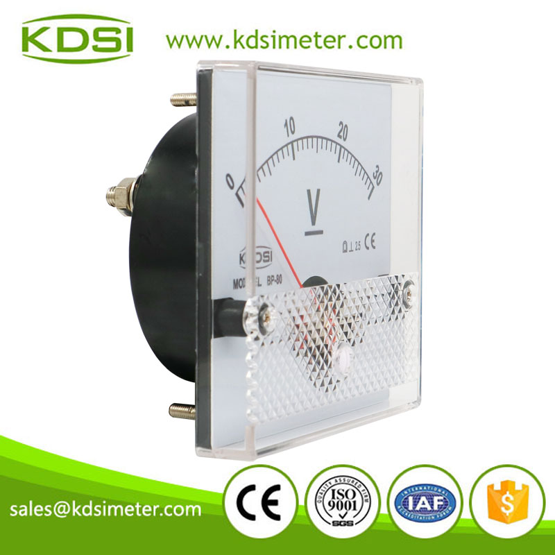 Instant flexible BP-80 DC30V analog dc panel voltmeter - Buy voltmeter ...