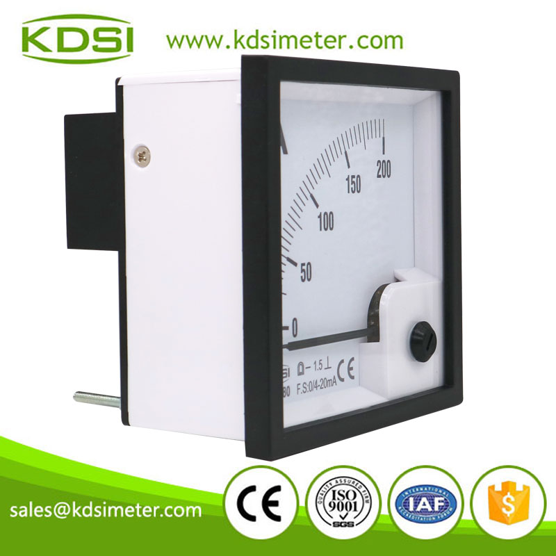 Safe to operate BE-80 DC4-20mA 200A dc amp panel analog galvanometer ...