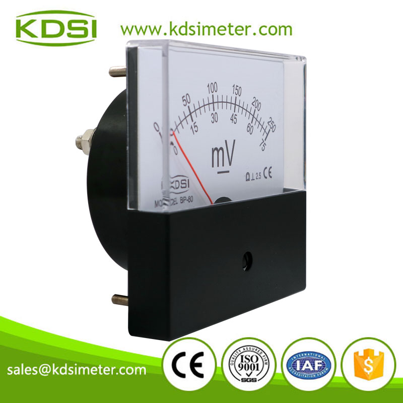 Durable in use BP-80 DC75mV 250mV double range analog dc panel mount ...