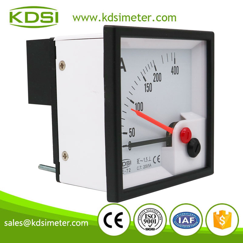 Portable precise BE-72 AC200/5A with red pointer analog ac panel ...