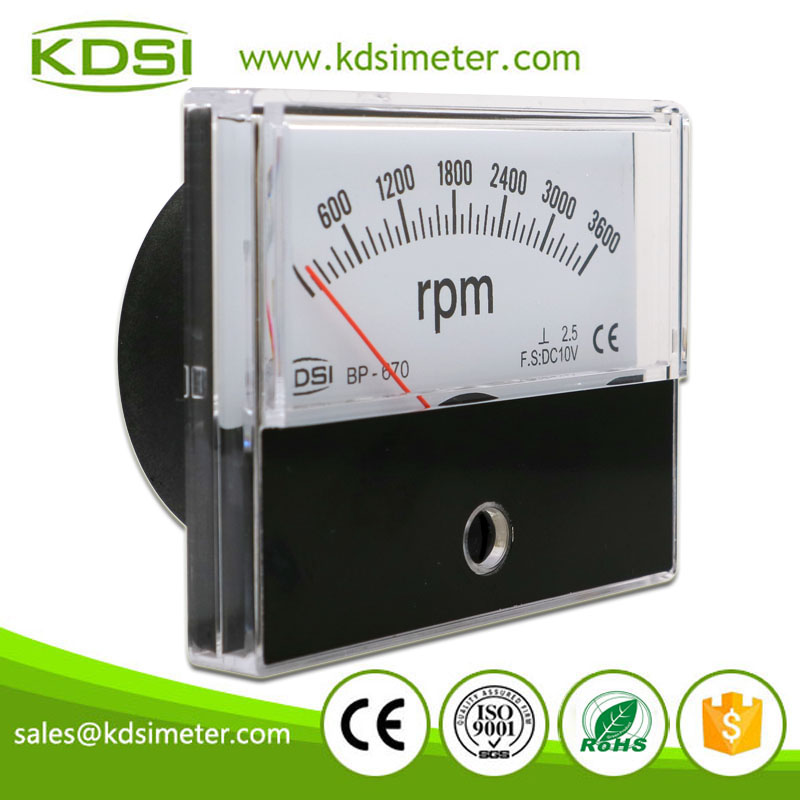 Safe To Operate BP-670 DC10V 3600rpm Analog Volt Panel Electronic RPM ...