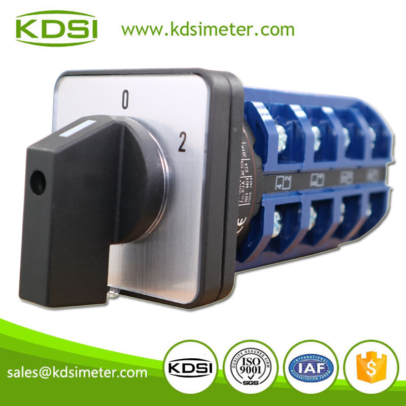 High Quality DW26-63-4P RE006 1-0-2 4P Rotary switch Selector Switches ...